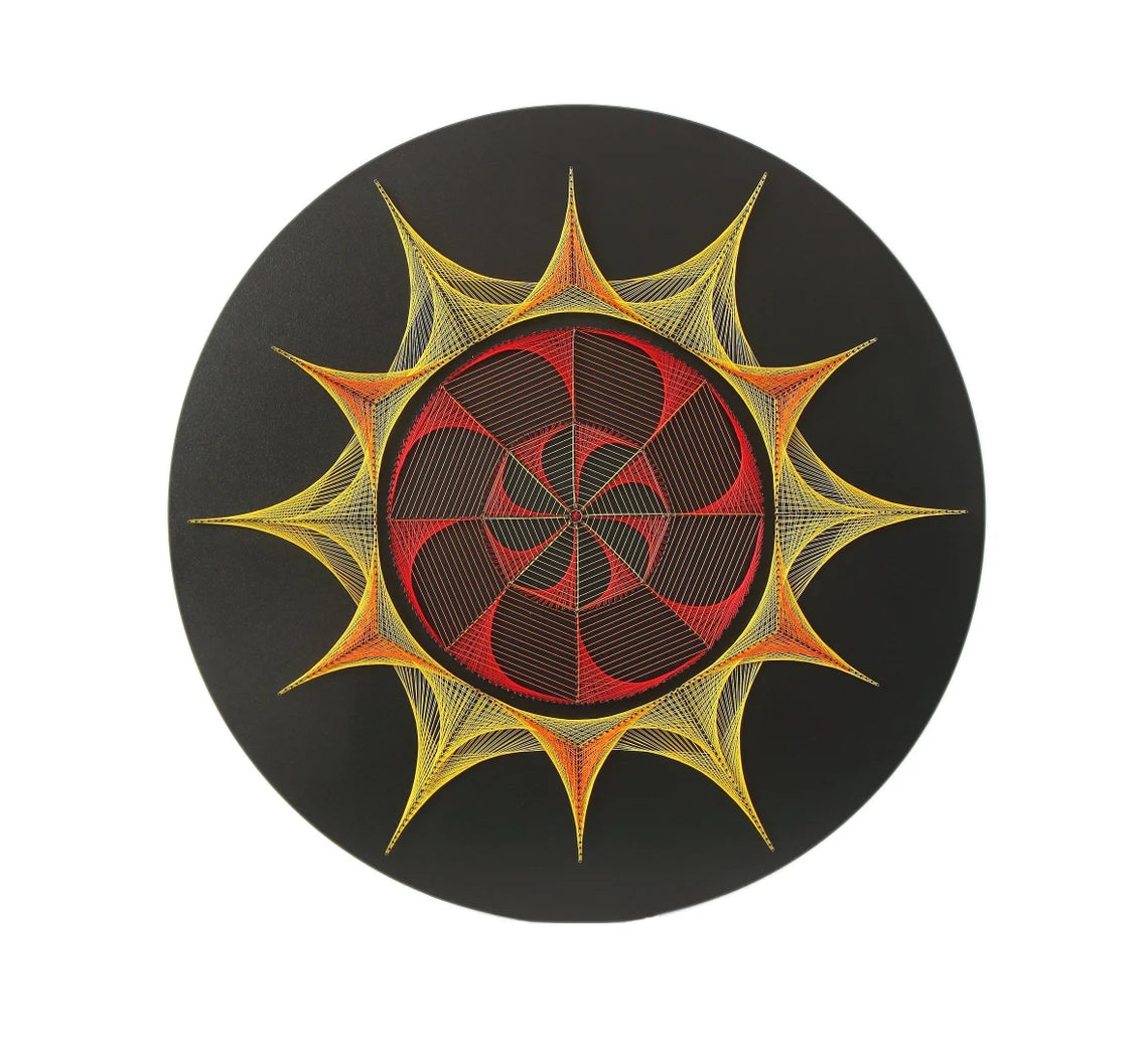 The Sacred Sun Geometry Design | String Art – Dharayati